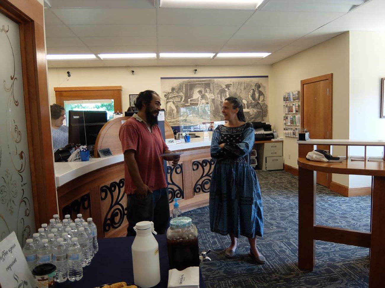 Pictures from the Joy Setton art opening at the National Iron Bank ...