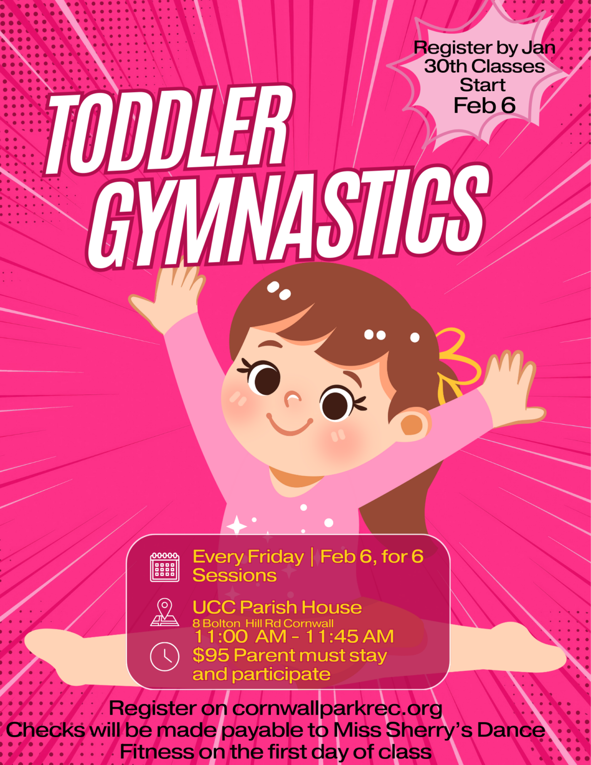 Toddler Tumble Time - UCC Parish House - Cornwall CT